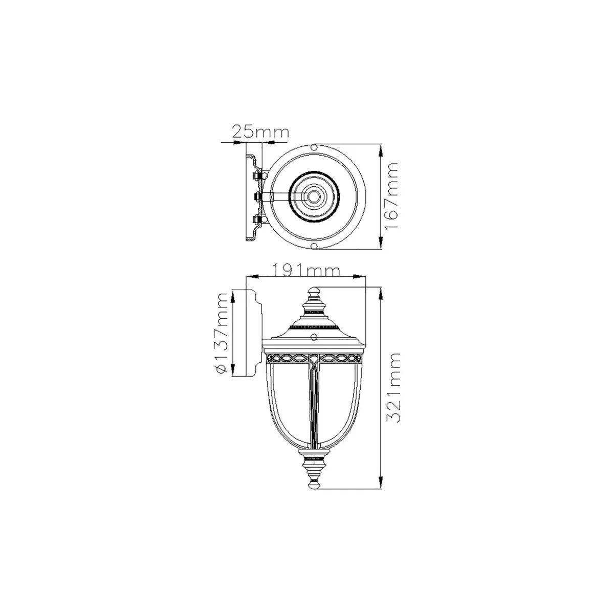 Elstead Lighting English Bridle kültéri fali lámpa 1x60 W fekete FE-EB2 ...